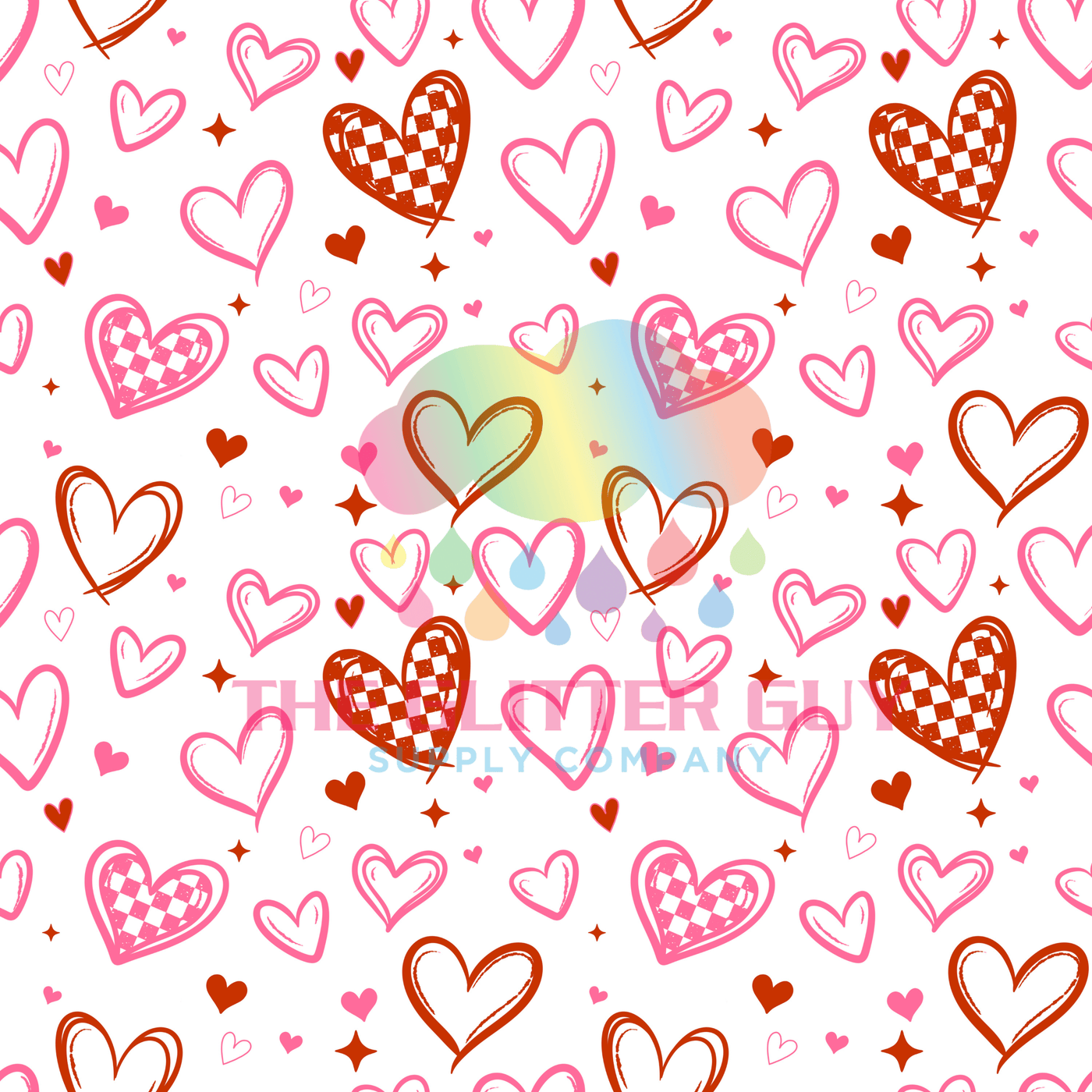 Printed Vinyl - Hearts — The Glitter Guy