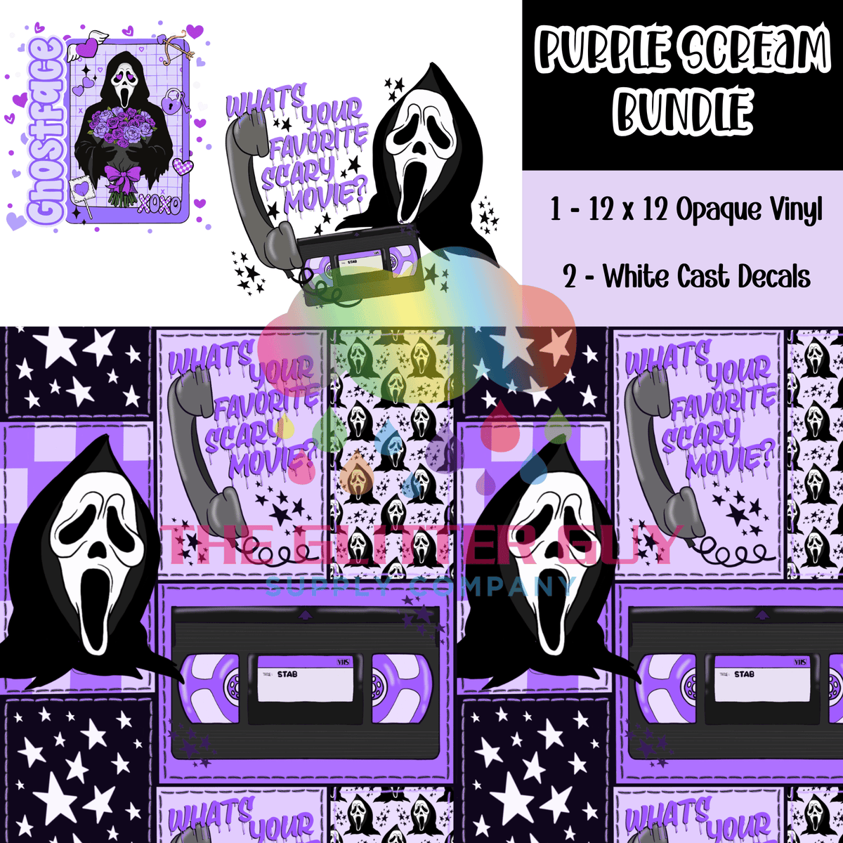 Purple Scream - Printed Vinyl Bundle — The Glitter Guy