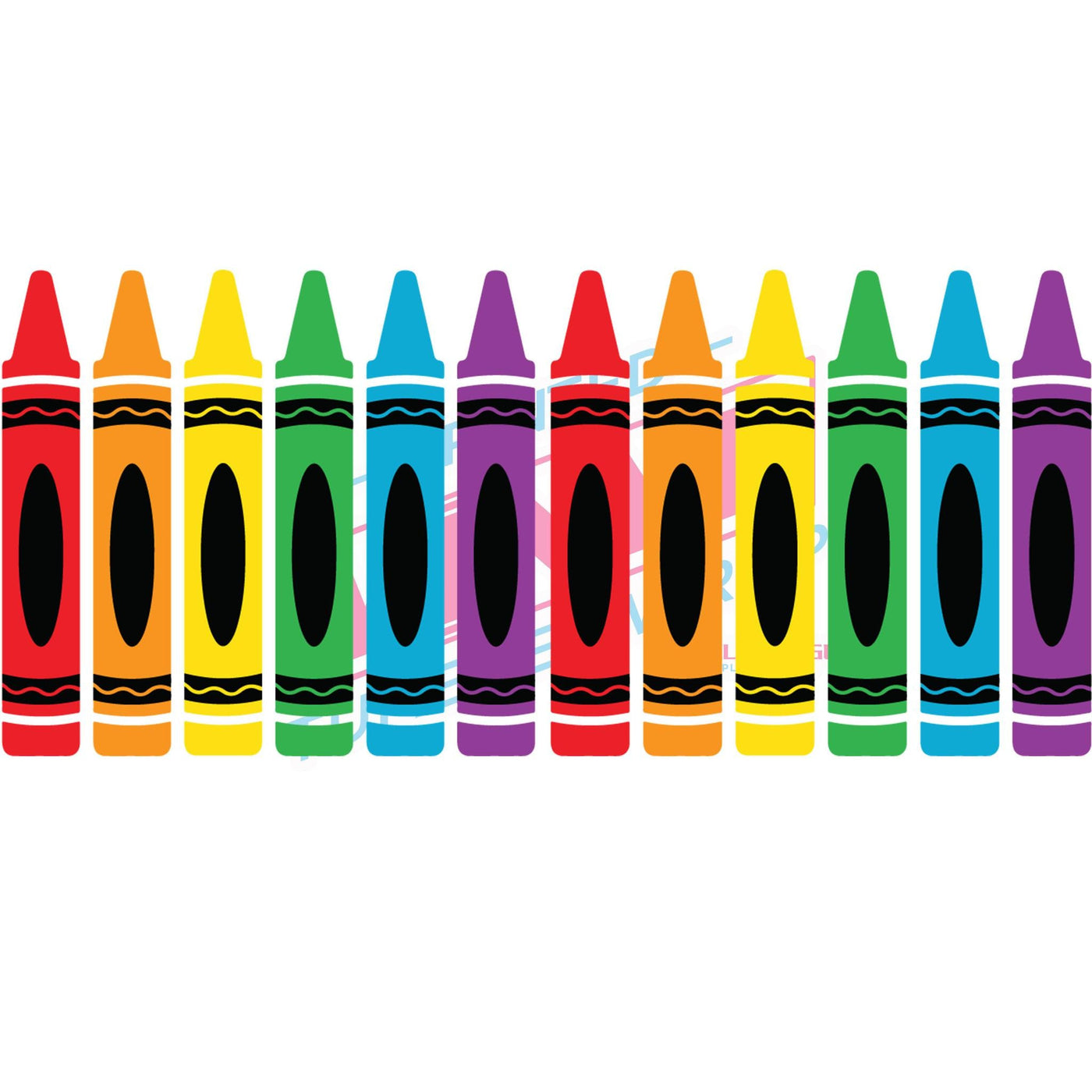 Libbey Can Wrap 16oz - Ink Transfers |Standing Crayons — The Glitter Guy