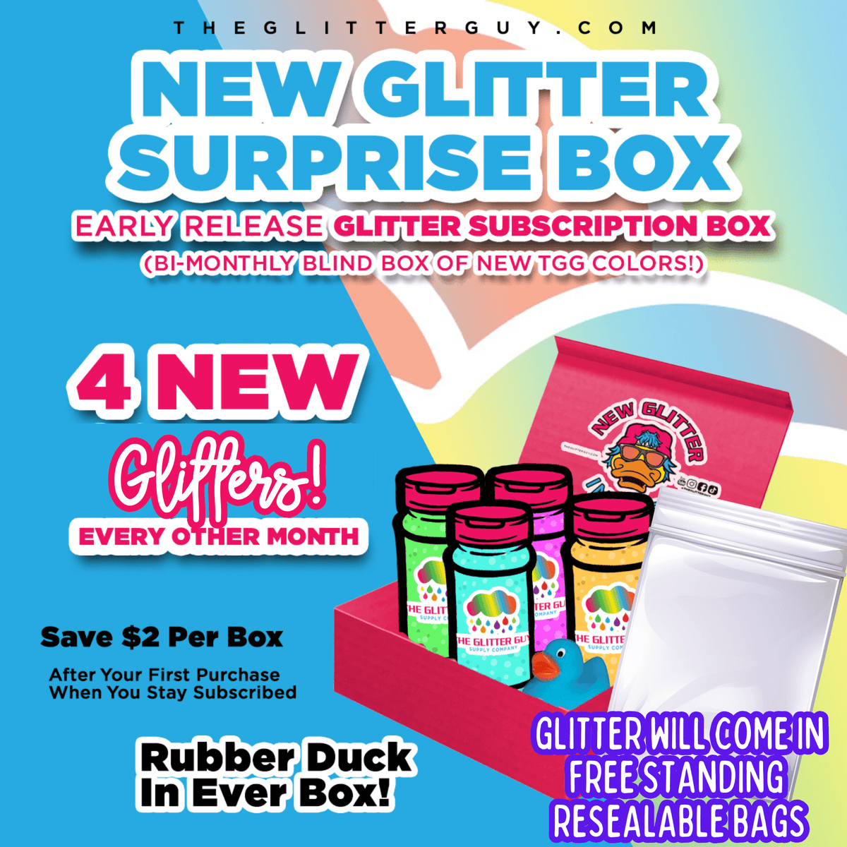 New Glitter Surprise Box - (Bi-Monthly Subscription) (July Edition ...