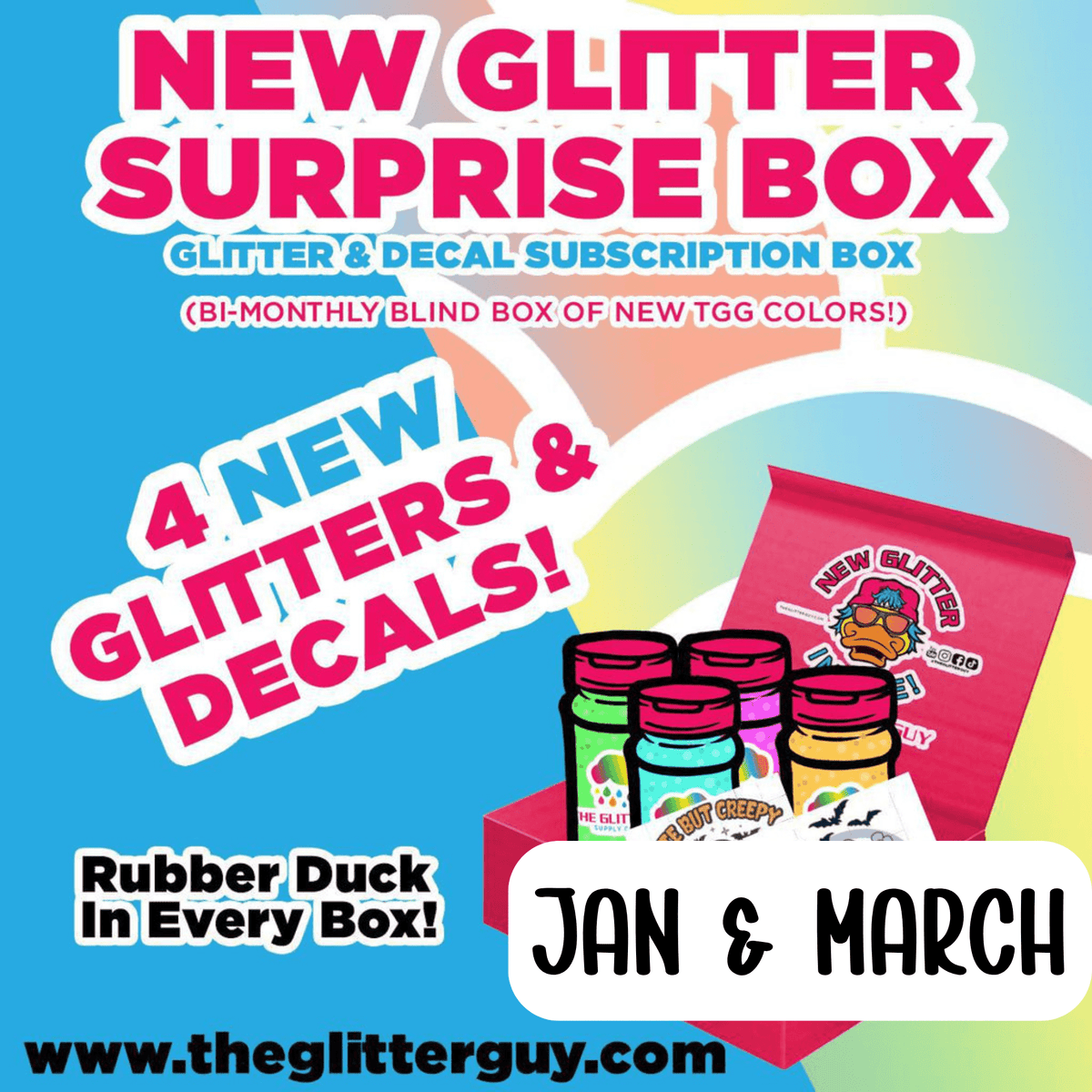 New Glitter Surprise Box -LAST BOX January AND March — The Glitter Guy