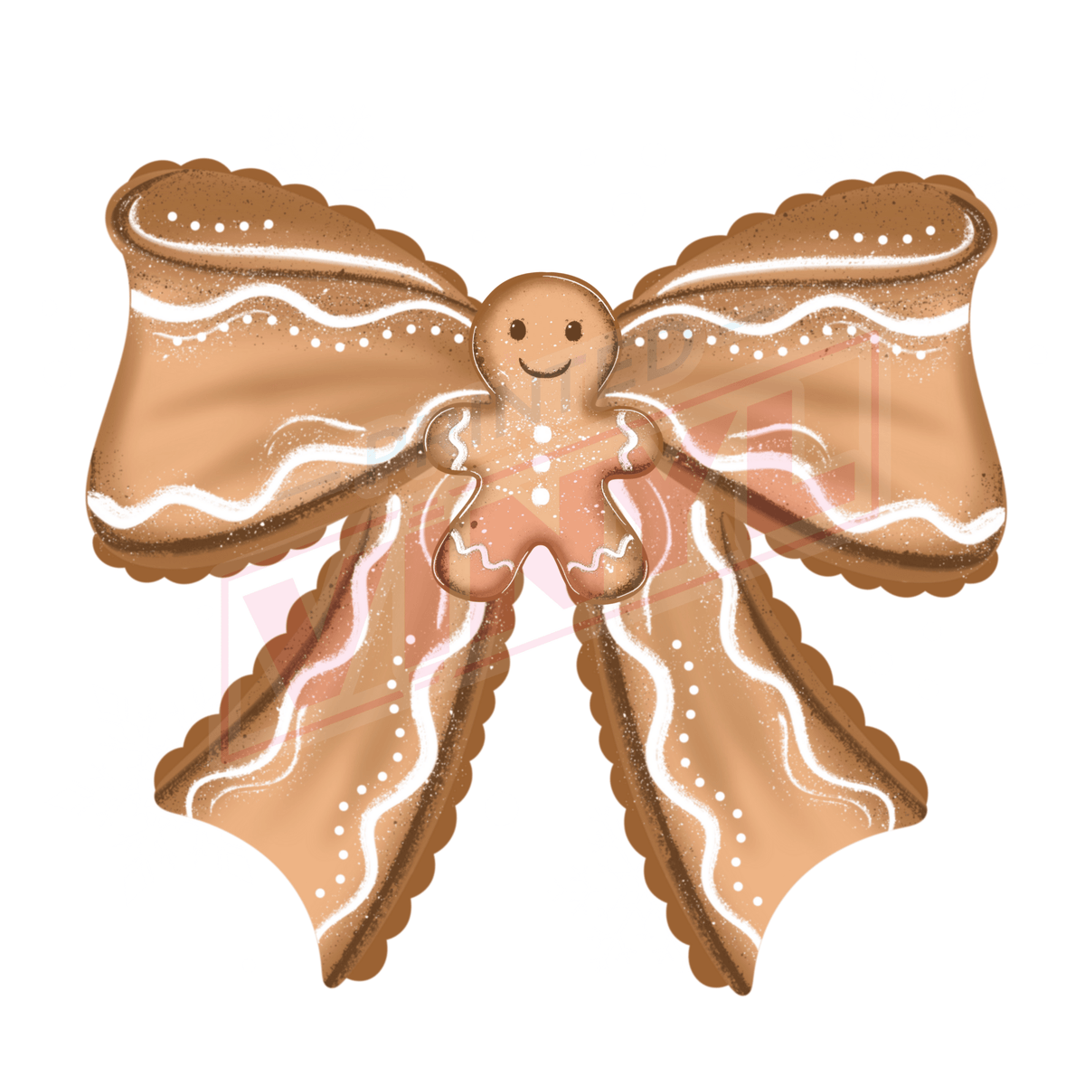 Printed Decal - Gingerbread Bow — The Glitter Guy