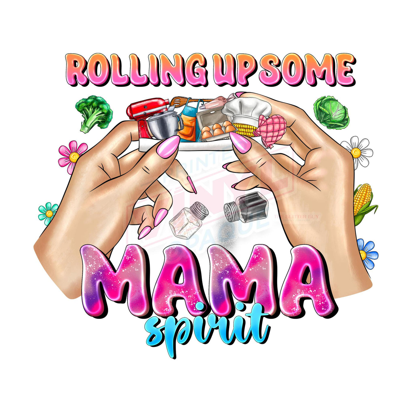 Printed Decal - Rolling Up Mama Spirit — The Glitter Guy