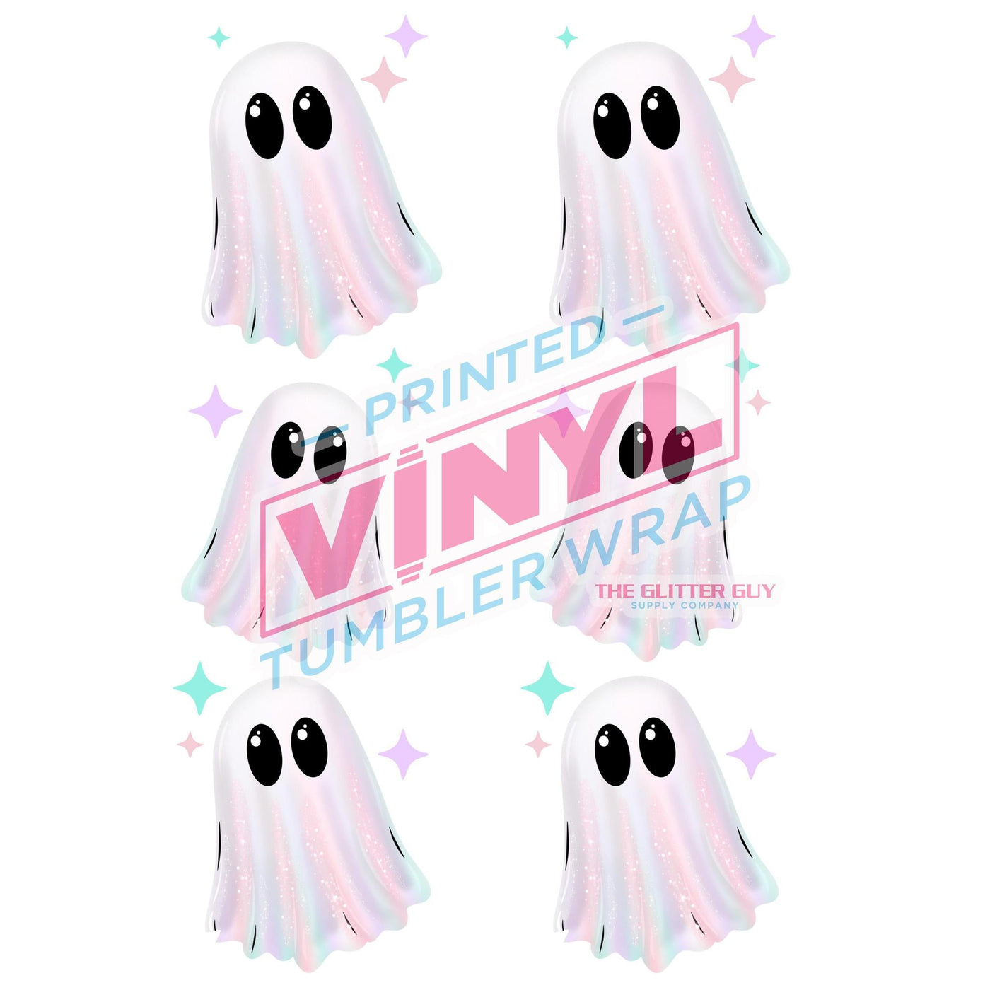 Printed Decal - Spooky Pastel Ghosts — The Glitter Guy