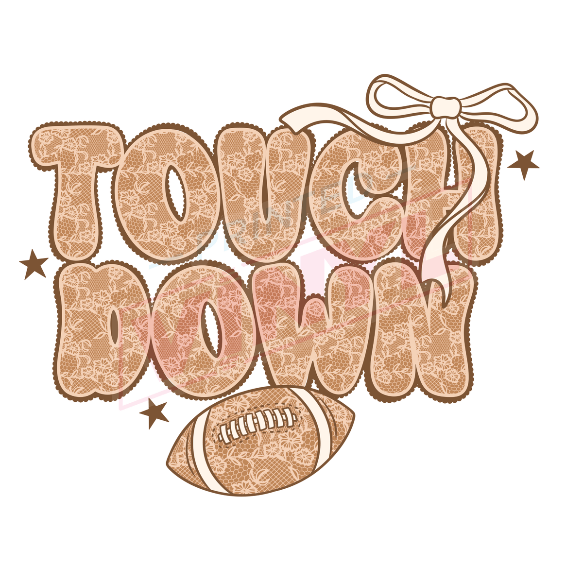 Printed Decal - Touchdown Lace — The Glitter Guy