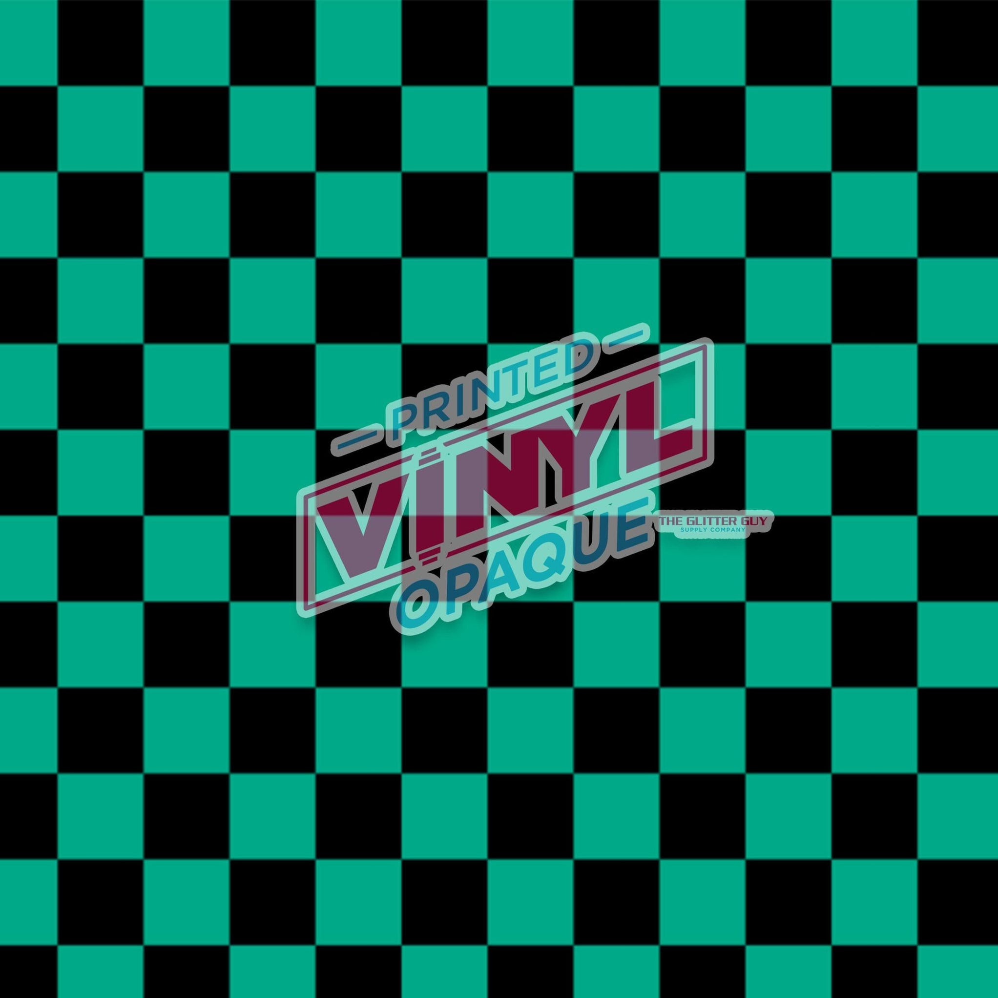 Printed Vinyl - Demon Checkered — The Glitter Guy