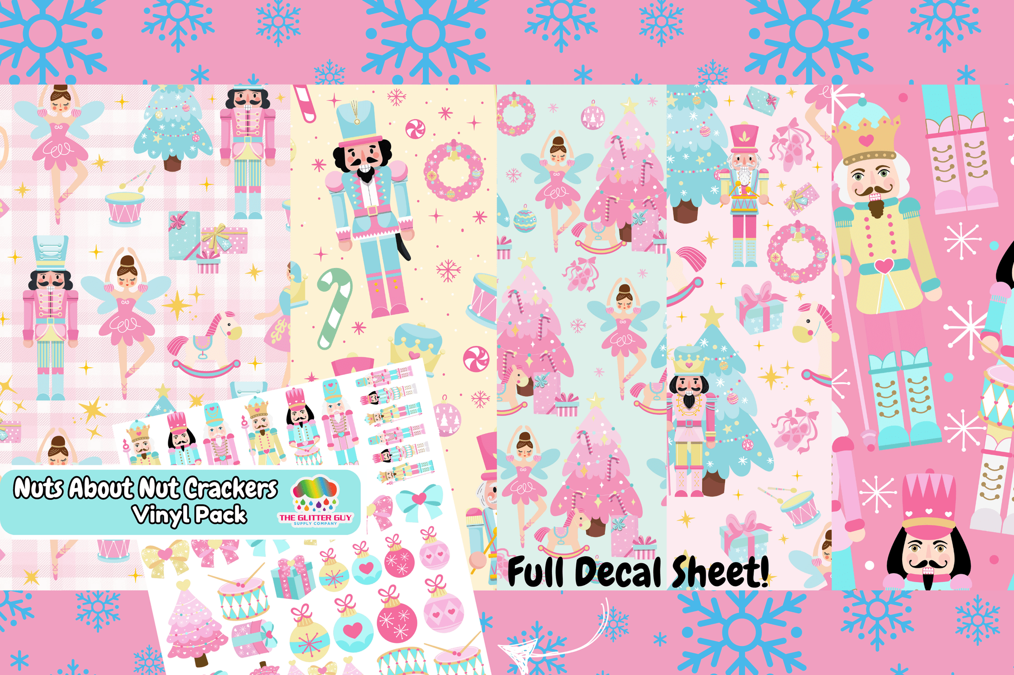 Printed Vinyl Pack - Nuts About Nutcrackers — The Glitter Guy