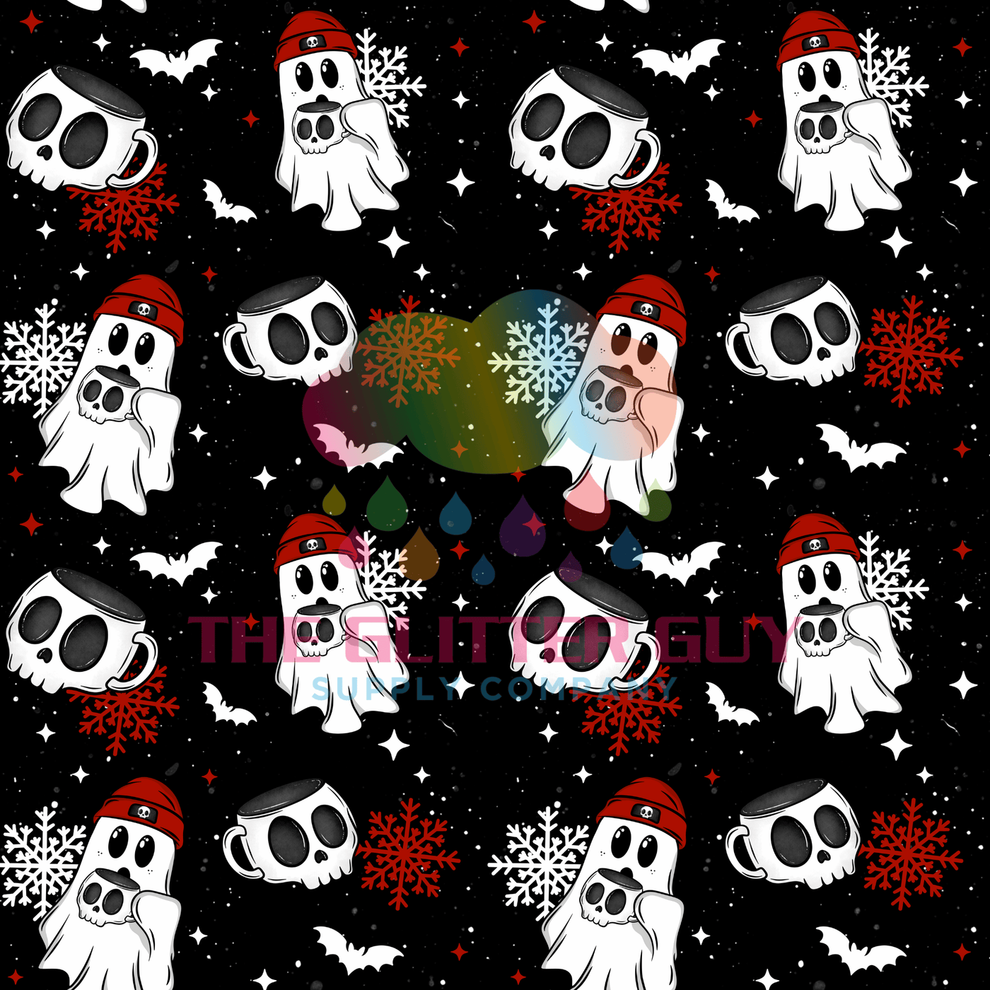 Printed Vinyl - Spooky Christmas Ghost — The Glitter Guy