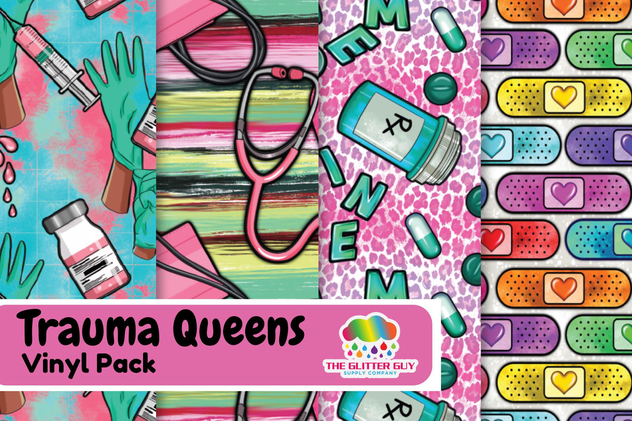 Printed Vinyl - Trauma Queen — The Glitter Guy