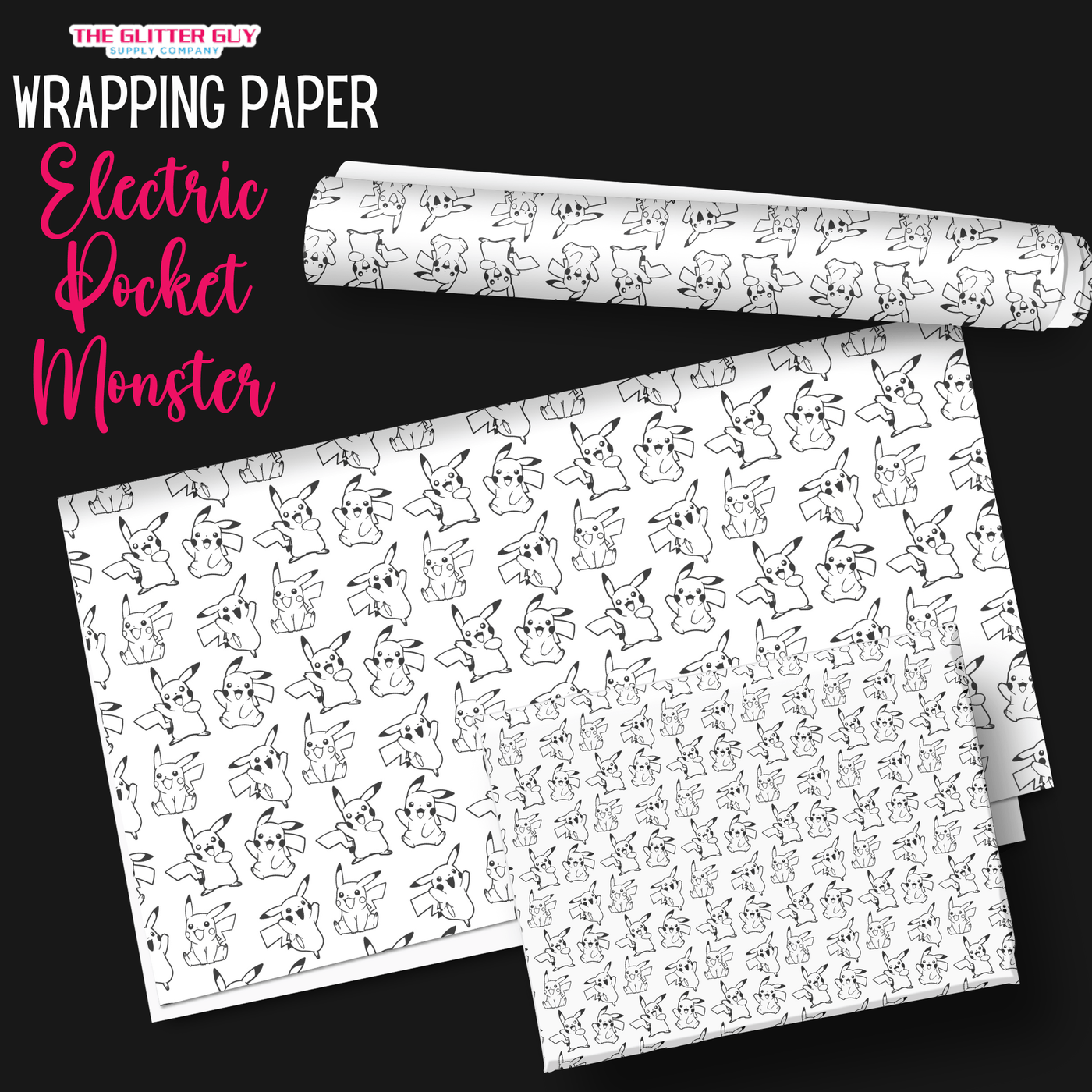 Wrapping Paper - Electric Pocket Monster — The Glitter Guy