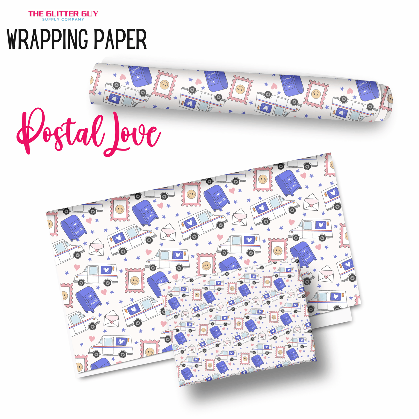 Wrapping Paper - Postal Love — The Glitter Guy