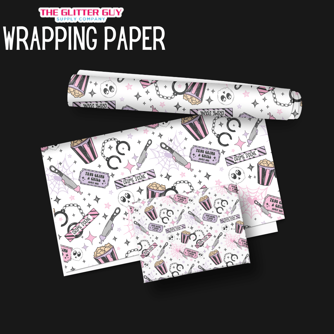Wrapping Paper - True Crime & Chill — The Glitter Guy