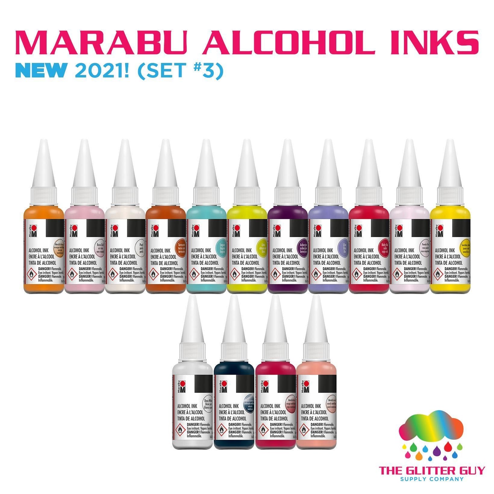 Marabu Alcohol Ink Set 3 — The Glitter Guy